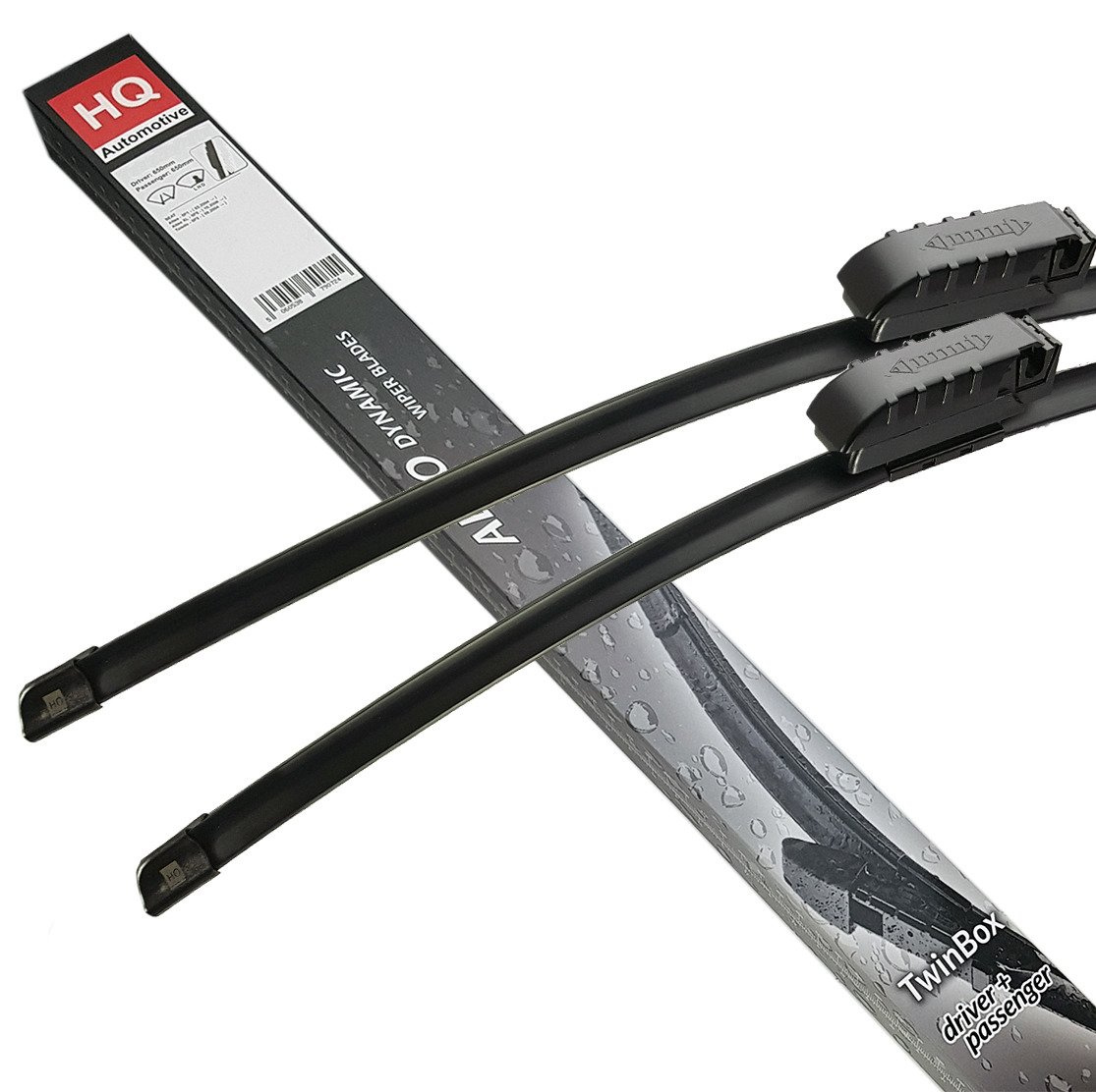 Two Front Frameless Wiper Blades HQ Aero Dynamic - AD22-626 Twin Box ...